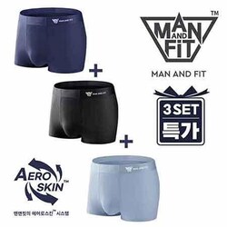 [맨앤핏] 기능성 소취 에어로스킨 남성용 팬티3종세트(사이즈110) - SSG.COM