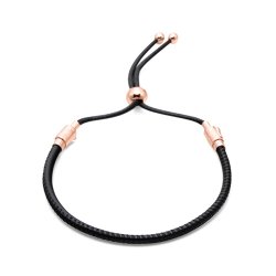 [판도라 PANDORA] 588059CBK 모먼트 슬라이딩 가죽 블랙 로즈 팔찌, 믿고 사는 즐거움 SSG.COM