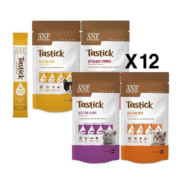 [에뚜알레브] ANF 테이스틱 56g(14gX4개) X12(선택) 냥이간식 츄르 (S10620767) - SSG.COM