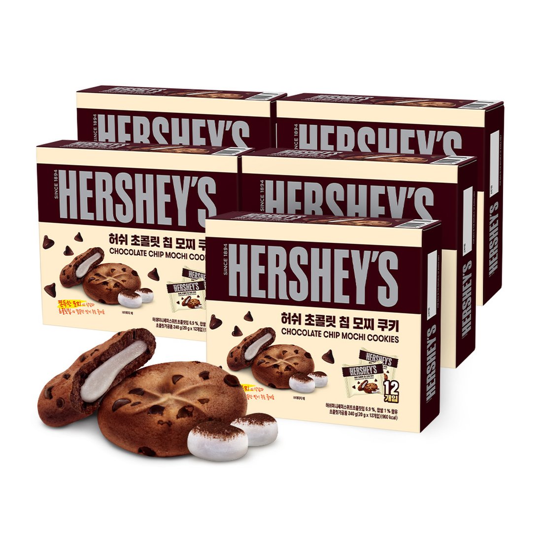 허쉬 초콜릿칩 모찌쿠키 240g x 5개, 신세계적 쇼핑포털 SSG.COM