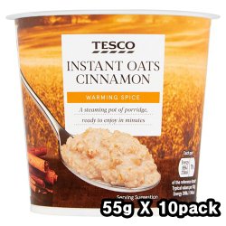 영국 테스코 시나몬 인스턴트 오트밀 포리지 55g 10개 - SSG.COM