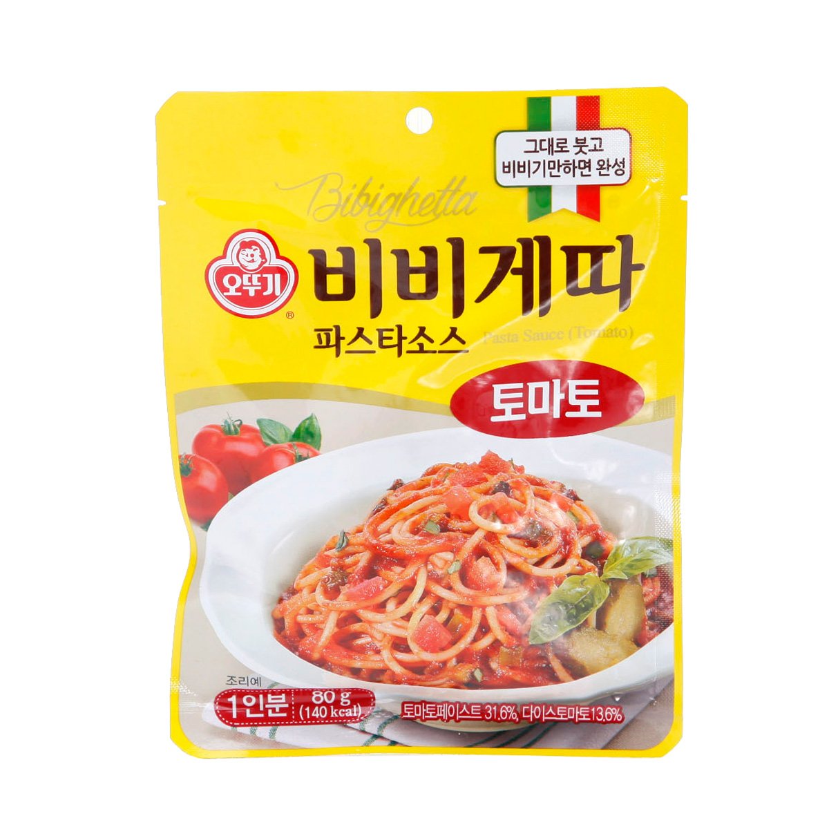 [오뚜기] 비비게따 파스타 소스 토마토 80g - SSG.COM