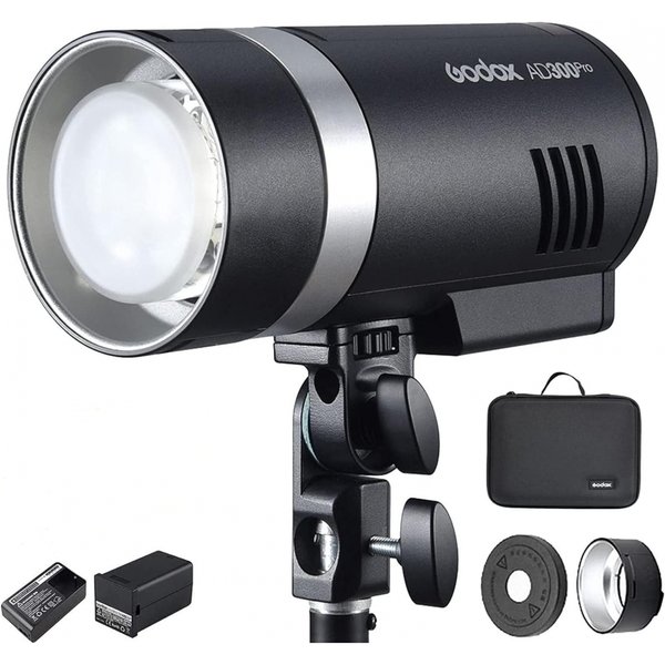 [Godox Godox AD300Pro 300W 3000-6000K LED 18000 HSS 2.4G 정규 대리] 모델링 램프 플래시 - SSG.COM