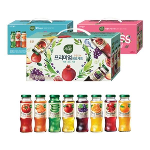 [T]웅진식품 자연은 주스 병음료 선물세트 180ml 12병 4세트 - SSG.COM