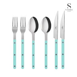 [사브르] 비스트로 커트러리 파스텔그린 디너3종 2인 6p - SSG.COM