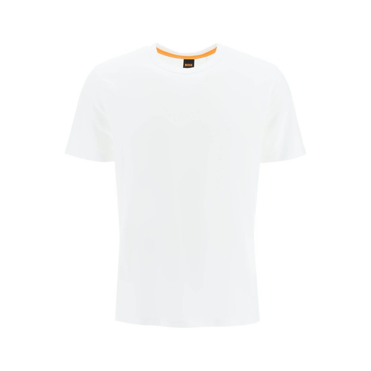 보스 Short Sleeve T-Shirt Boss t-shirt with patch WHITE 50472584 - SSG.COM