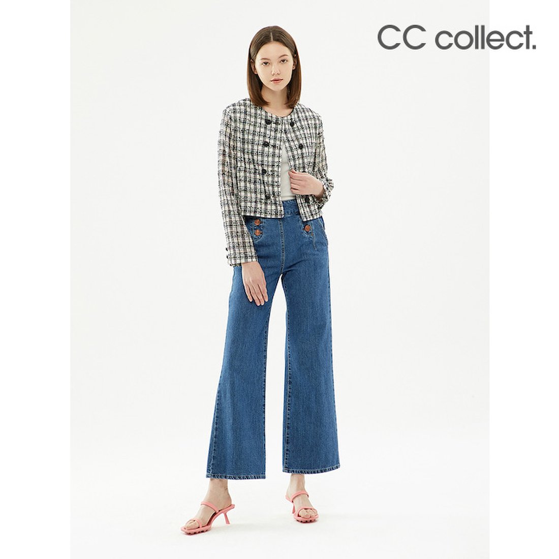 [CC콜렉트] 칼라리스 더블 트위드 자켓 BK_C222MSF054, 믿고 사는 즐거움 SSG.COM