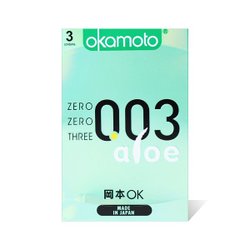 오카모토 003 알로에 소량 휴대용 초박형 콘돔 3개입 - SSG.COM