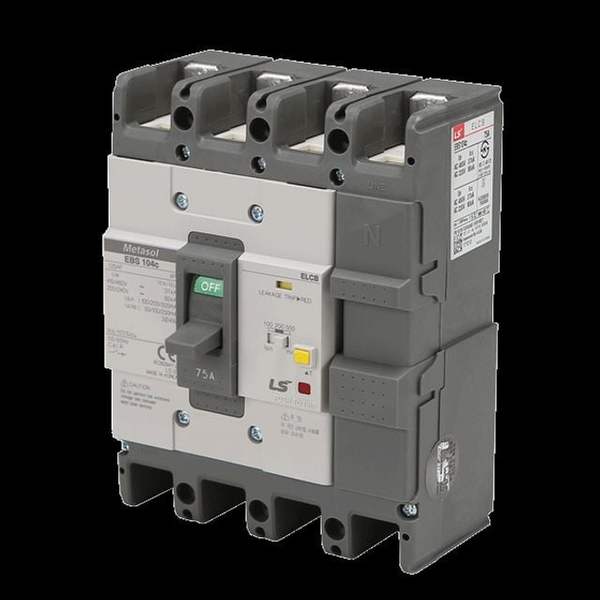 분전반용산업용 누전차단기 EBS 104C 4P 75A 85KA - SSG.COM