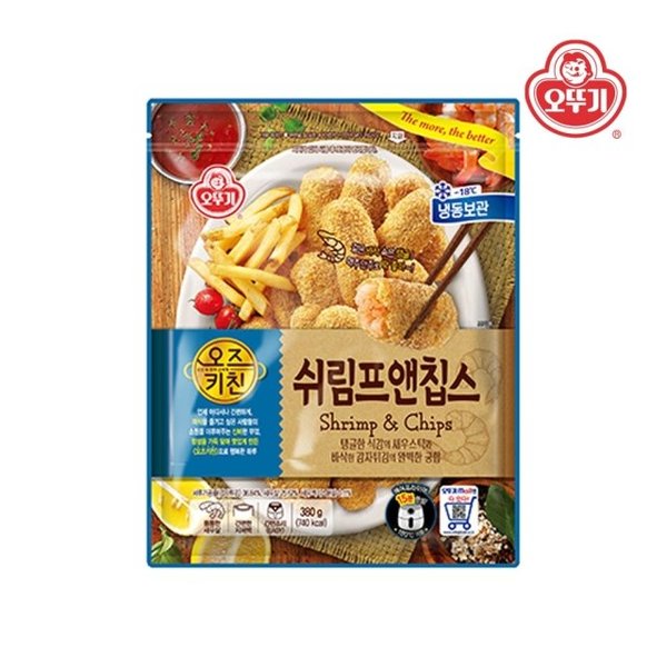 [오뚜기]오즈키친 쉬림프앤칩스 380g x 3개 /감자튀김,새우튀김 - SSG.COM