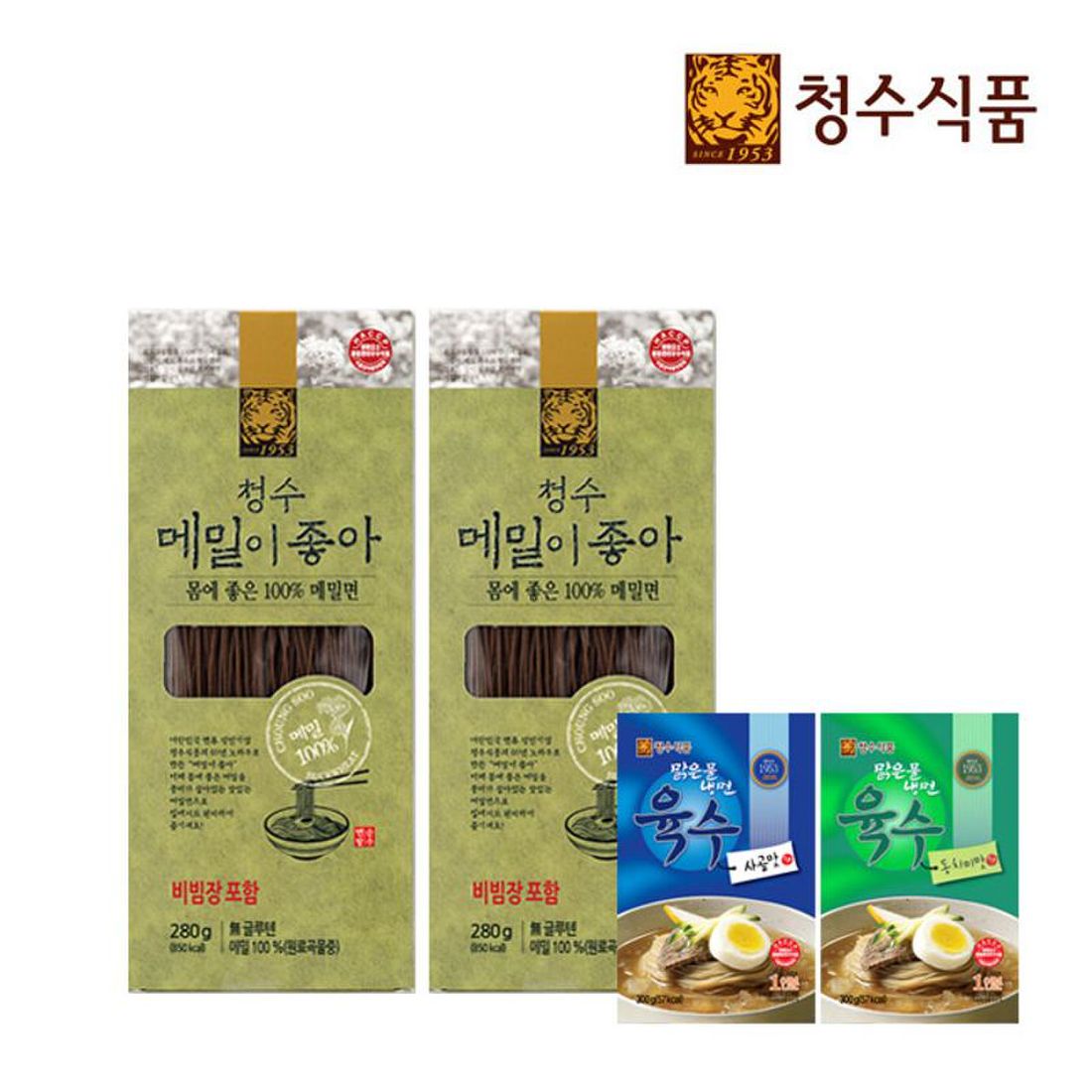 청수 메밀이좋아 비빔냉면 280G 2개 + 육수 300g 2개[32374192], 이마트몰, 당신과 가장 가까운 이마트