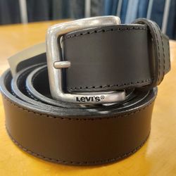 Levis 남성 웨이브 버클 스티치 가죽 벨트 38019-0356(BK)_부천점 - SSG.COM