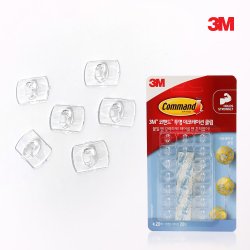 3M 코맨드벽걸이 투명 데코레이션 클립 17026 - SSG.COM