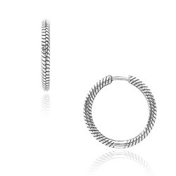 판도라 299532C00 모멘트 참 후프 실버 귀걸이 - SSG.COM