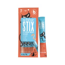 쉐지애 스틱스 크림무스 연어 고양이 파우치 90g(15g*6개입) - SSG.COM