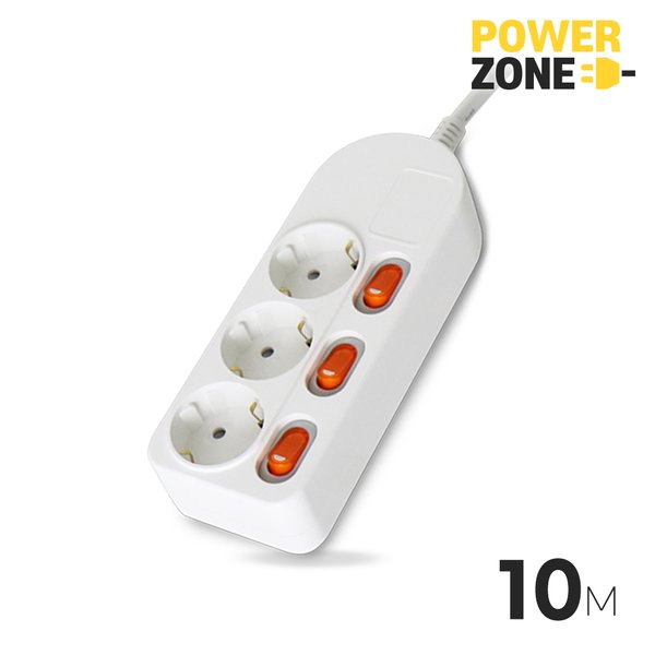 ES3100 개별스위치 3구 10M 16A(파워존) - SSG.COM