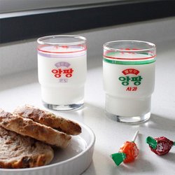앙팡 키즈 우유컵 2type 유리컵 주스컵 DJ08 - SSG.COM