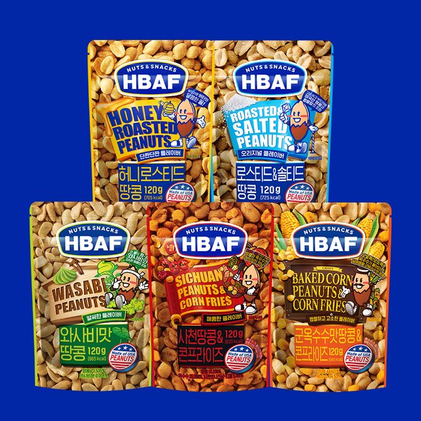 [본사직영] HBAF 땅콩 120g 5종 세트 - SSG.COM