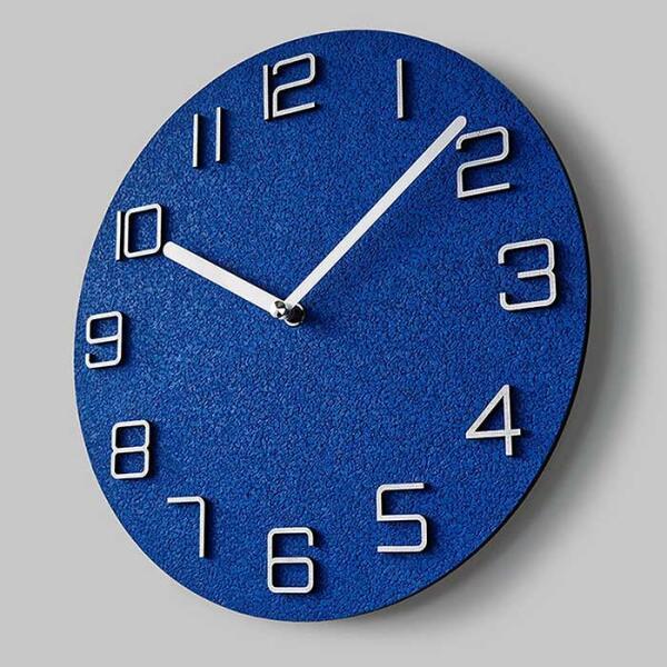 아트박스/익스트리모 Modern 홈인테리어 블루 무타공 무소음 벽시계 28cm - SSG.COM