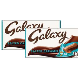 갤럭시 솔티드 카라멜 밀크 초콜릿 쉐어링 바 Galaxy 135g 2개 - SSG.COM