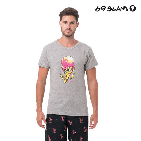 69슬램 선셋 앤 피자그레이 디앤에이 남녀공용 반팔티셔츠상의 MTSTNZ-GY - SSG.COM