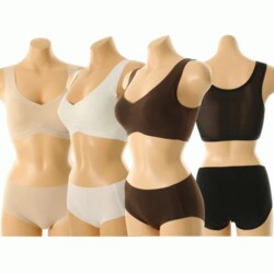 아네타(행사) 아네타 무봉제 런닝 브라+무봉제 팬티 4SET_C 1LGM131,1PTM131,4C_C - SSG.COM