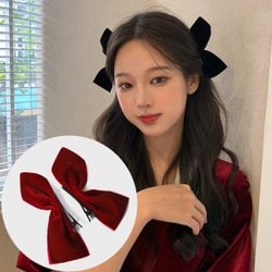 디론 벨벳 리본 집게핀 포인트핀 - SSG.COM