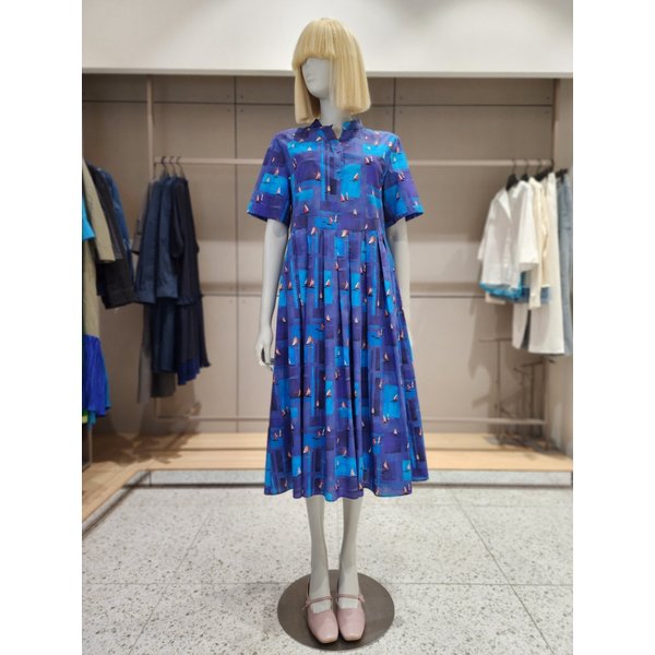 [시흥점] [베네통] 캐너비 플리츠 원피스 (BAOPA8331-BL) - SSG.COM