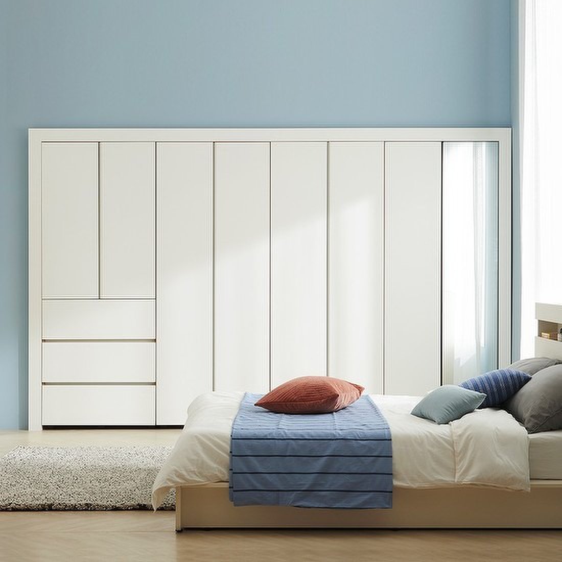 한샘 바이엘 채널 거울 붙박이장 화이트 3300~3400_데일리서랍형, 믿고 사는 즐거움 SSG.COM