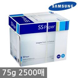 삼성 SS페이퍼 A4 복사용지(A4용지) 75g 2500매 1BOX[26842629] - SSG.COM