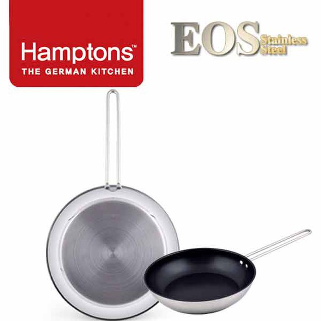 [Hamptons]독일 햄튼 EOS 스텐 인덕션 코팅 후라이팬 2종일반팬 22cm+28cm, 믿고 사는 즐거움 SSG.COM