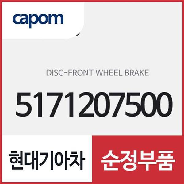 프론트 브레이크 디스크 (5171207500) 모닝, 레이 - SSG.COM