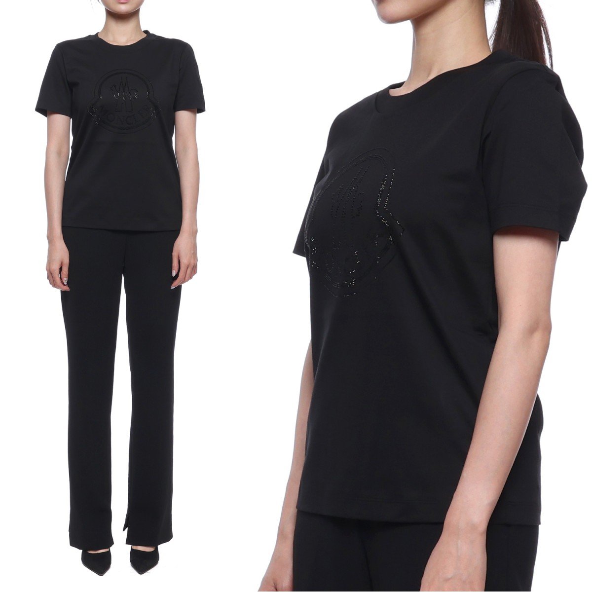 [부산점] [몽클레어] 21FW 여성 비즈 로고 반팔티 (8C00008_829FB_999_21F) (8C00008_829FB_999_21F) - SSG.COM