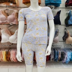 텐셀소재 꽃프린트 반팔내의 상하의 세트/LG7451 LG7451P BL - SSG.COM