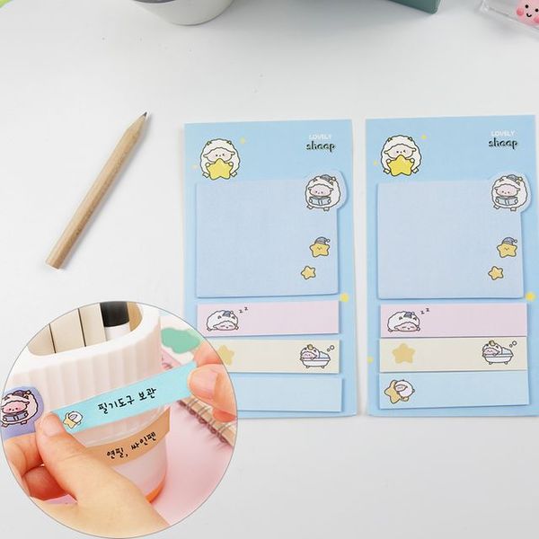 T1 2종류 학교 사무실 중요 필기 접착메모지 블루1P - SSG.COM
