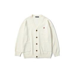 BASIC PATCH KNIT CARDIGAN [CREAM] - SSG.COM