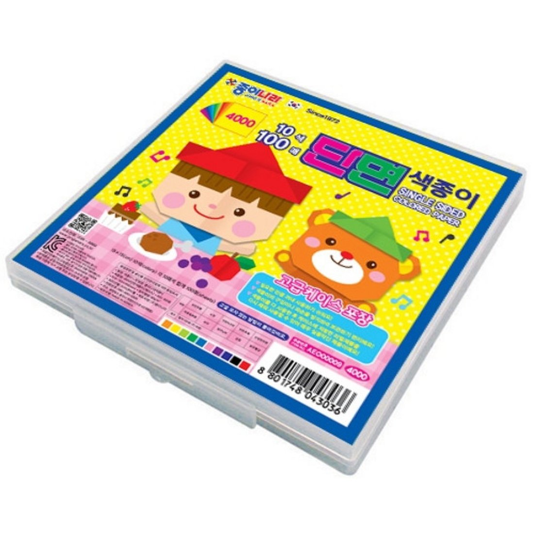 종이나라 6000 케이스 단면색종이 (10색 100매) -에이치문구, 믿고 사는 즐거움 SSG.COM