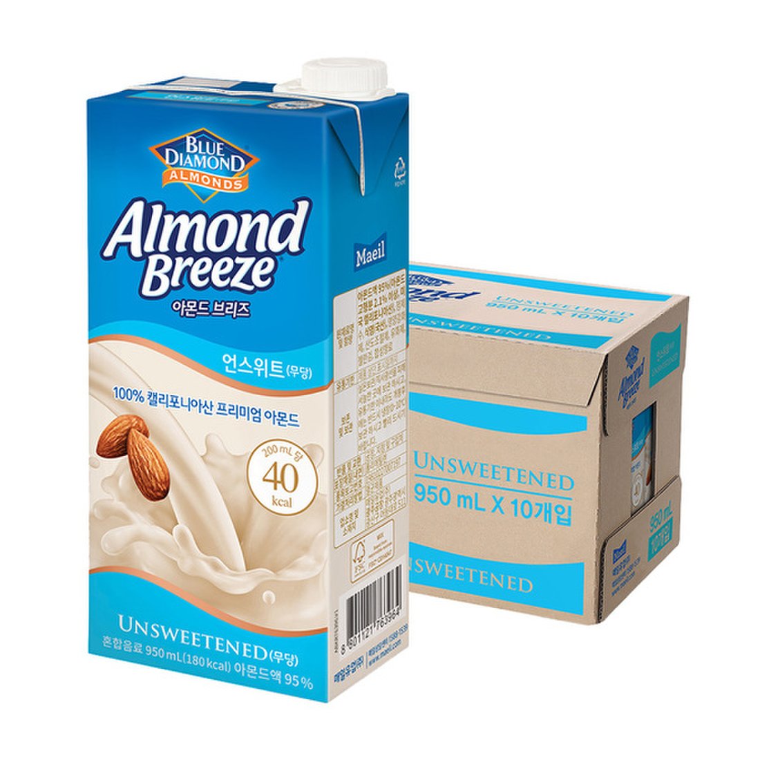 아몬드브리즈 언스위트 950ml 10팩/두유/우유/음료, 믿고 사는 즐거움 SSG.COM