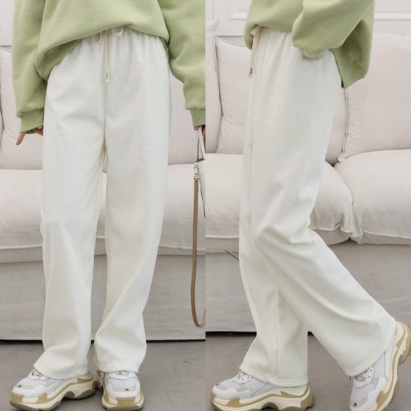 여성 골덴 밍크기모 일자팬츠 겨울바지 (PTS-522) - SSG.COM