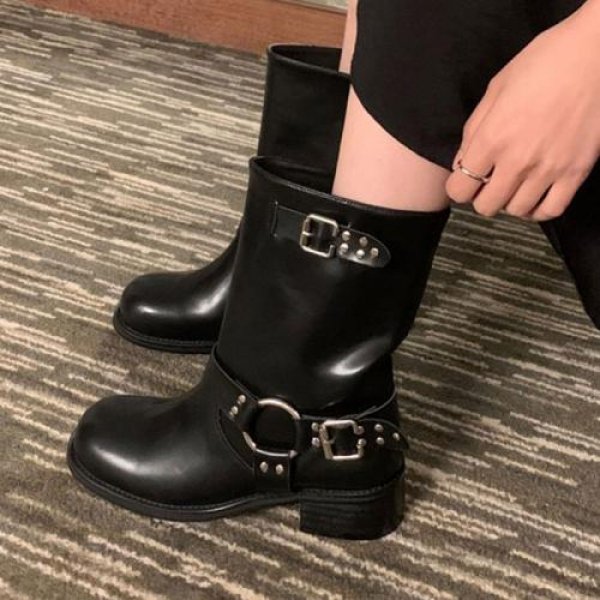 [S]하프 앵클 첼시 미들 부츠 ax8108 DS[무료배송] - SSG.COM