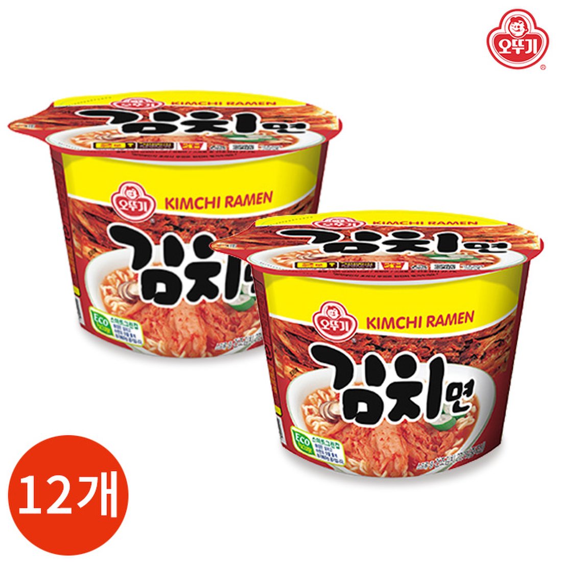 오뚜기 김치면 105g x 12개, 믿고 사는 즐거움 SSG.COM