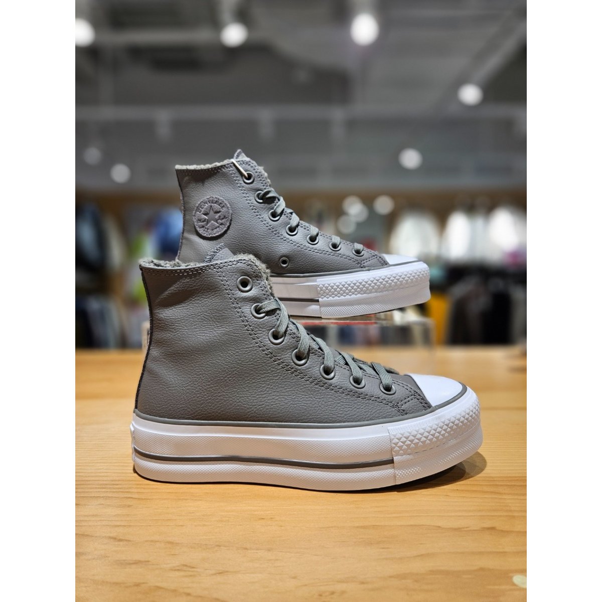 [부산점] [컨버스]공용 올스타 리프트 플랫폼 레더&셰르파 오리진 스토리 하이 캔버스화 A05511C - SSG.COM