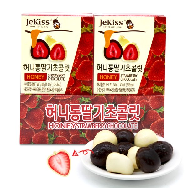 품절-[제주직송]제키스 허니통딸기초콜릿(40g x 6묶음) -제주맛보기증정 - SSG.COM