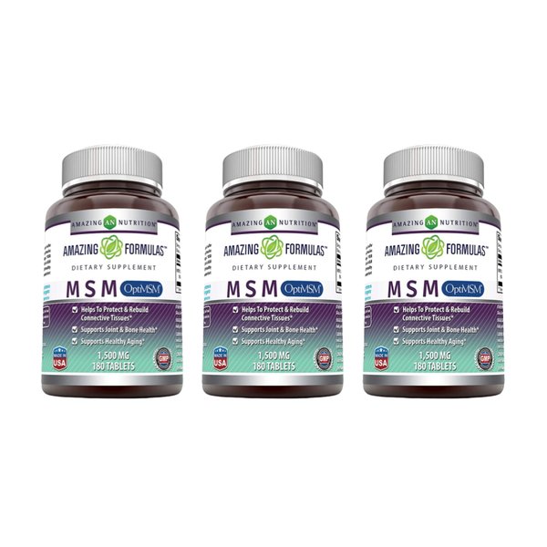 3개X 어메이징뉴트리션 어메이징 포뮬러 옵티MSM 1500mg 180정 - SSG.COM