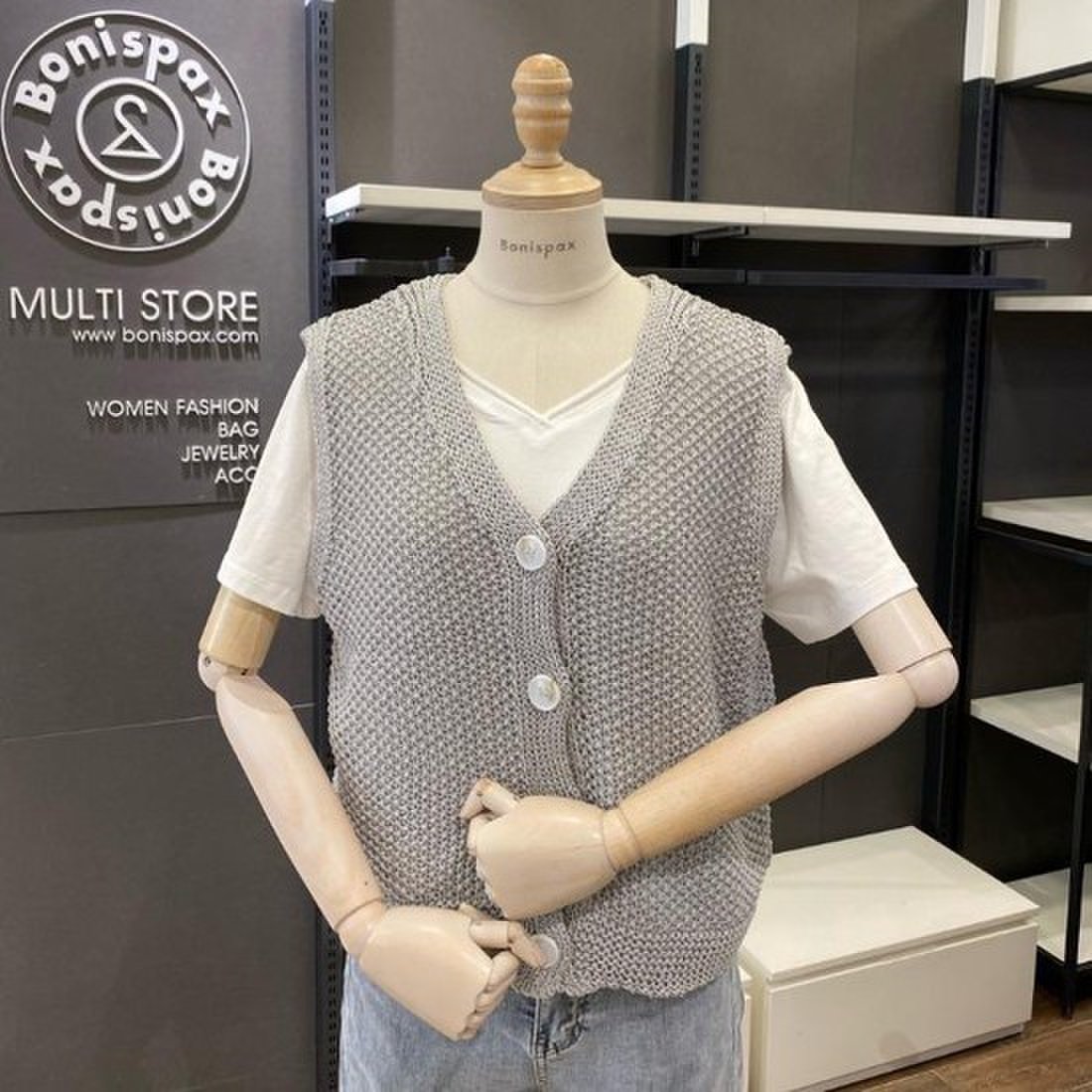 보니스팍스 NC02 브이넥 니트 베스트 B28KV010, 믿고 사는 즐거움 SSG.COM