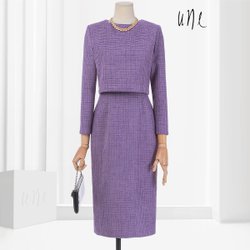 윈(une) [77까지]럭셔리트위드크롭레이어원피스 - SSG.COM