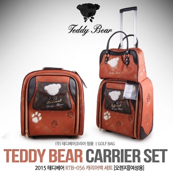 테디베어 RTB-056 바퀴형 캐리어백 세트 [오렌지] [여성용] - SSG.COM