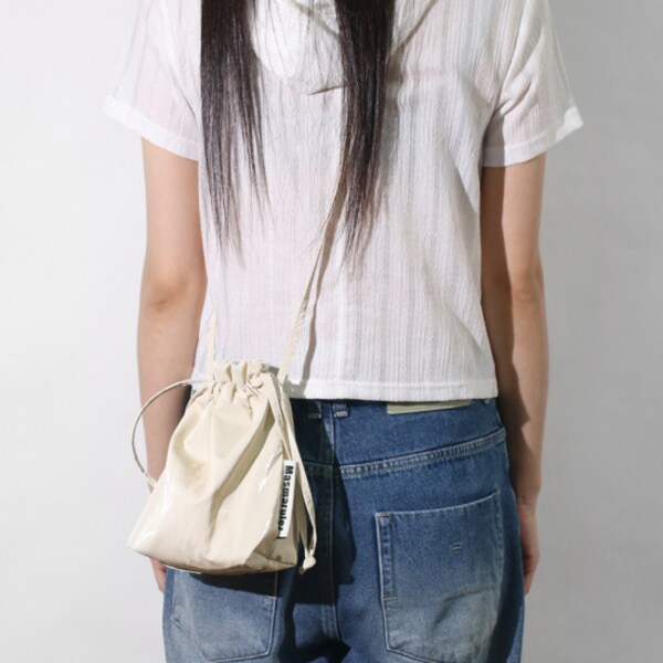 String cross bag _ Glittery beige - SSG.COM