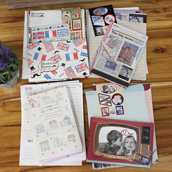 감성 스티커& 편지지set 4type - 일본 직수입 - SSG.COM