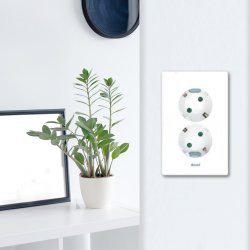 DS이엘씨 LINE S 화이트 매입 2구 콘센트/인테리어 소품 - SSG.COM